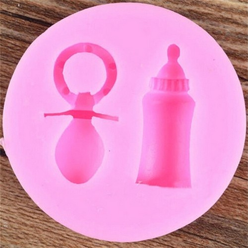 Silicone Fondant Mould Baby Dummy Bottle Cake Mold Chocolate Baking ...