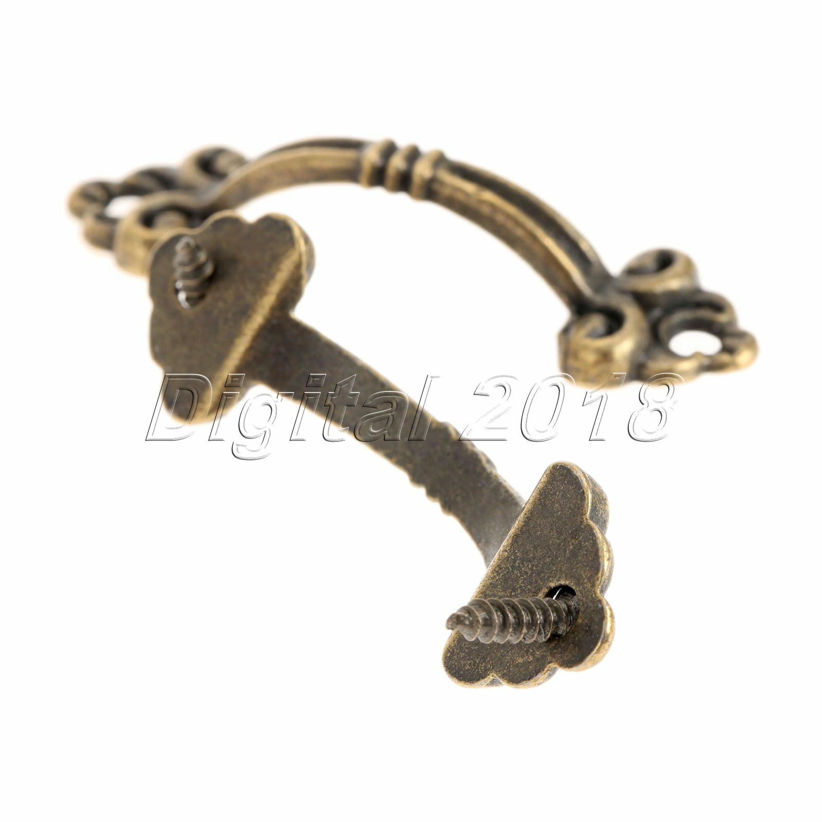 12Pcs Antique Brass Mini Drawer Cabinet Pull Knob Handle Beauty Design ...