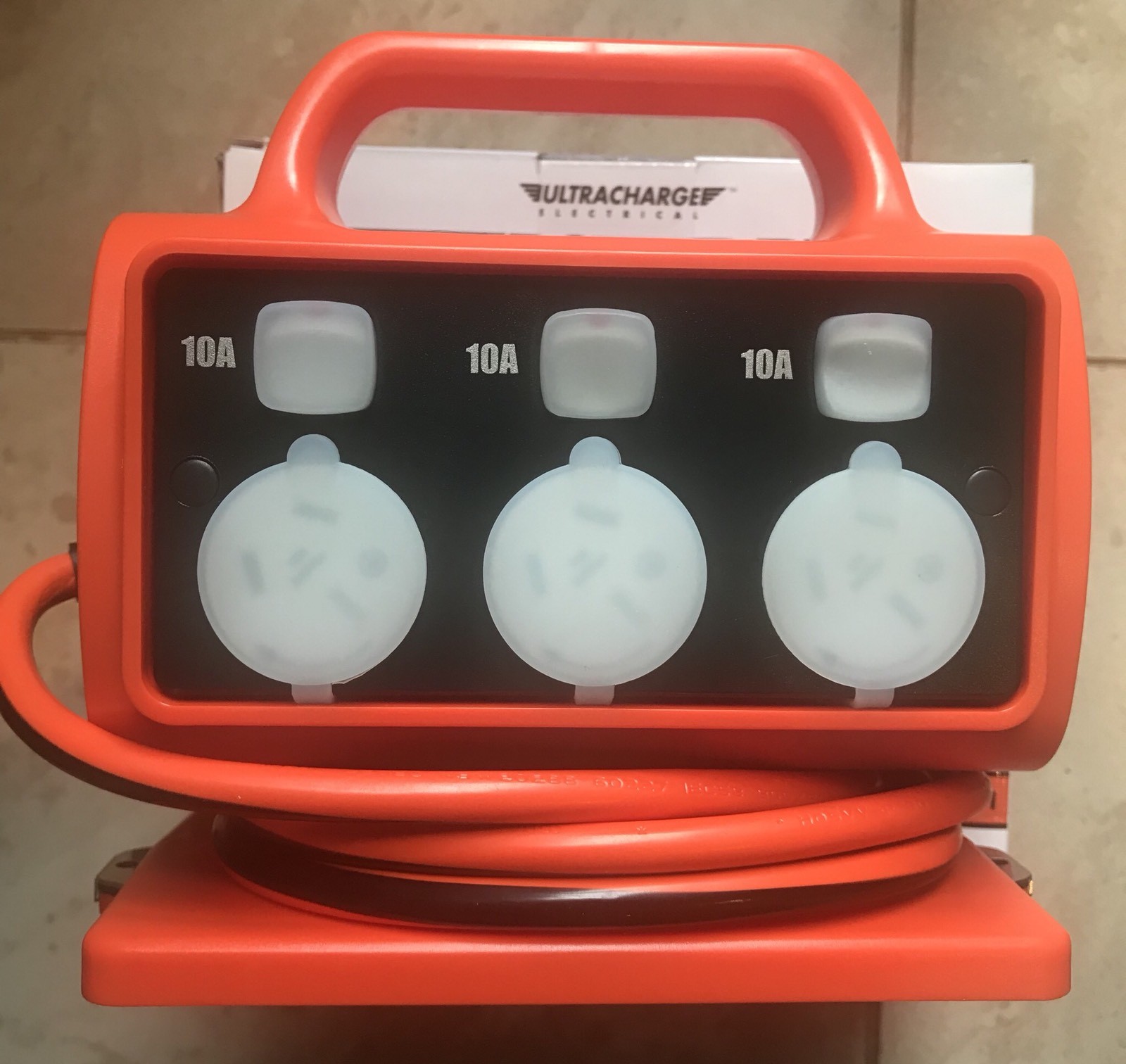 5 WAY 15A RCD / MCB POWER OUTLET / SAFETY BOX / PORTABLE POWER BOARD ...