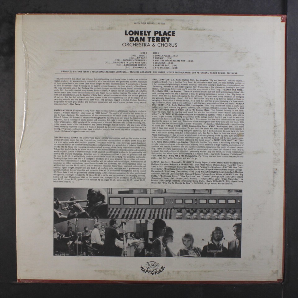 DAN TERRY: lonely place HAPPY TIGER 12" LP 33 RPM Sealed | eBay
