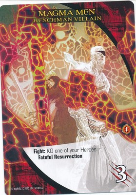 MAGMA MEN Upper Deck Marvel Legendary HENCHMAN VILLAIN CRYSTAR | eBay