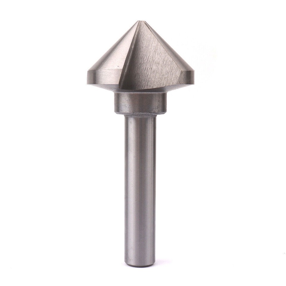 1/2/5x HSS Chamfer Cutter / Countersink Bit | 3 Flute, 90° | for 40mm ...