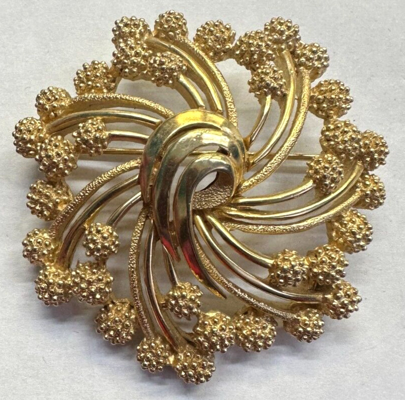 Flower TRIFARI CROWN by ALFRED PHILIPPE Vintage Pin B… - Gem
