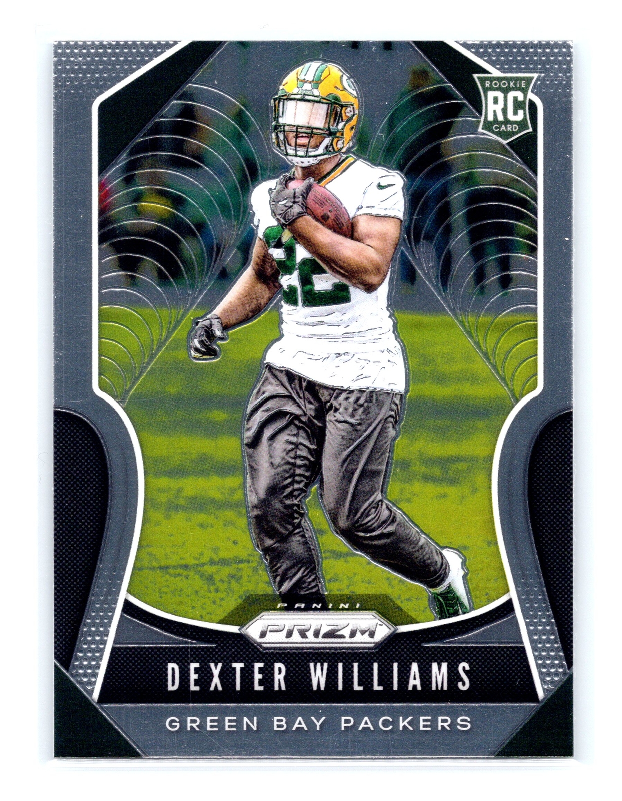 2019 Panini Prizm Football #336 Dexter Williams Rookie RC Green Bay ...