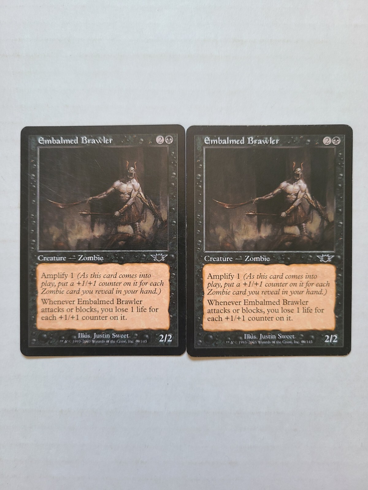 2× Embalmed Brawler - Legions - Magic The Gathering - MTG - Creature ...