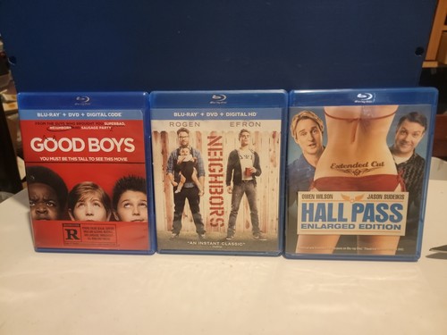 Comedy Blu-ray 3pk Good Boys, Neighbors And Hall Pass | eBay