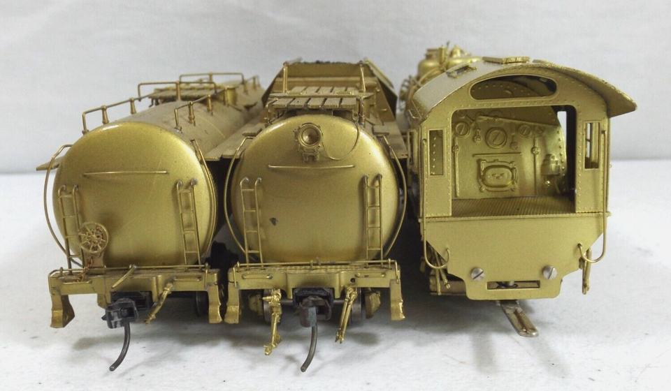 HO West Side Models brass B&O Q4.b 2-8-2 steam engine with aux tender ...