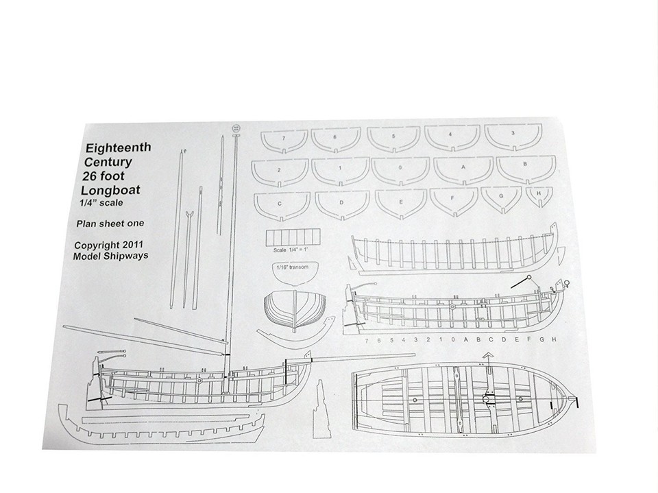 Model Shipways 18th Century Longboat Wood Model Kit 1:48 – Beginner to ...
