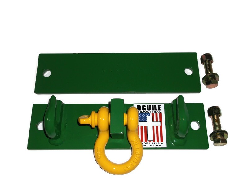 Bolt on bucket hooks green tractor grab hooks and yellow shackle green ...
