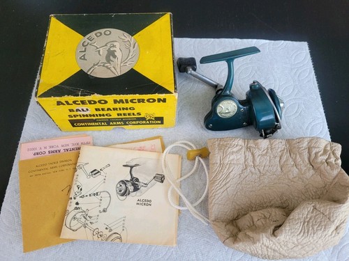 ALCEDO MICRON VINTAGE ULTRALIGHT FISHING SPINNING REEL IN BOX WITH ...