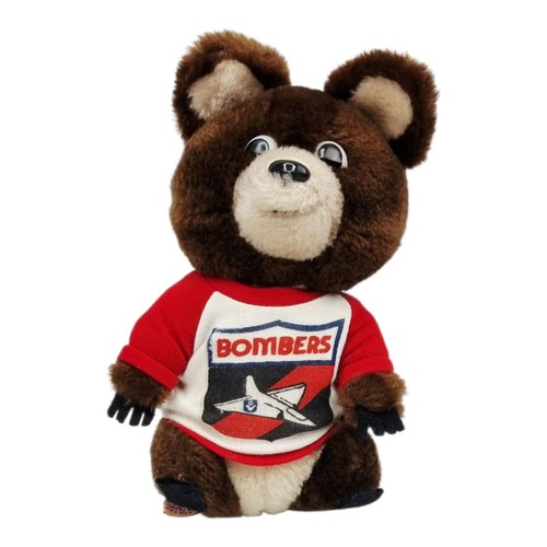 Vintage Essendon Bombers VFL Football Toy Plush Bear Mascot Rare 1980 ...
