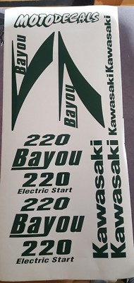 Bayou 220 Stickers Plastic Fender Decals Kit Tank Emblems Graphic Kit ...