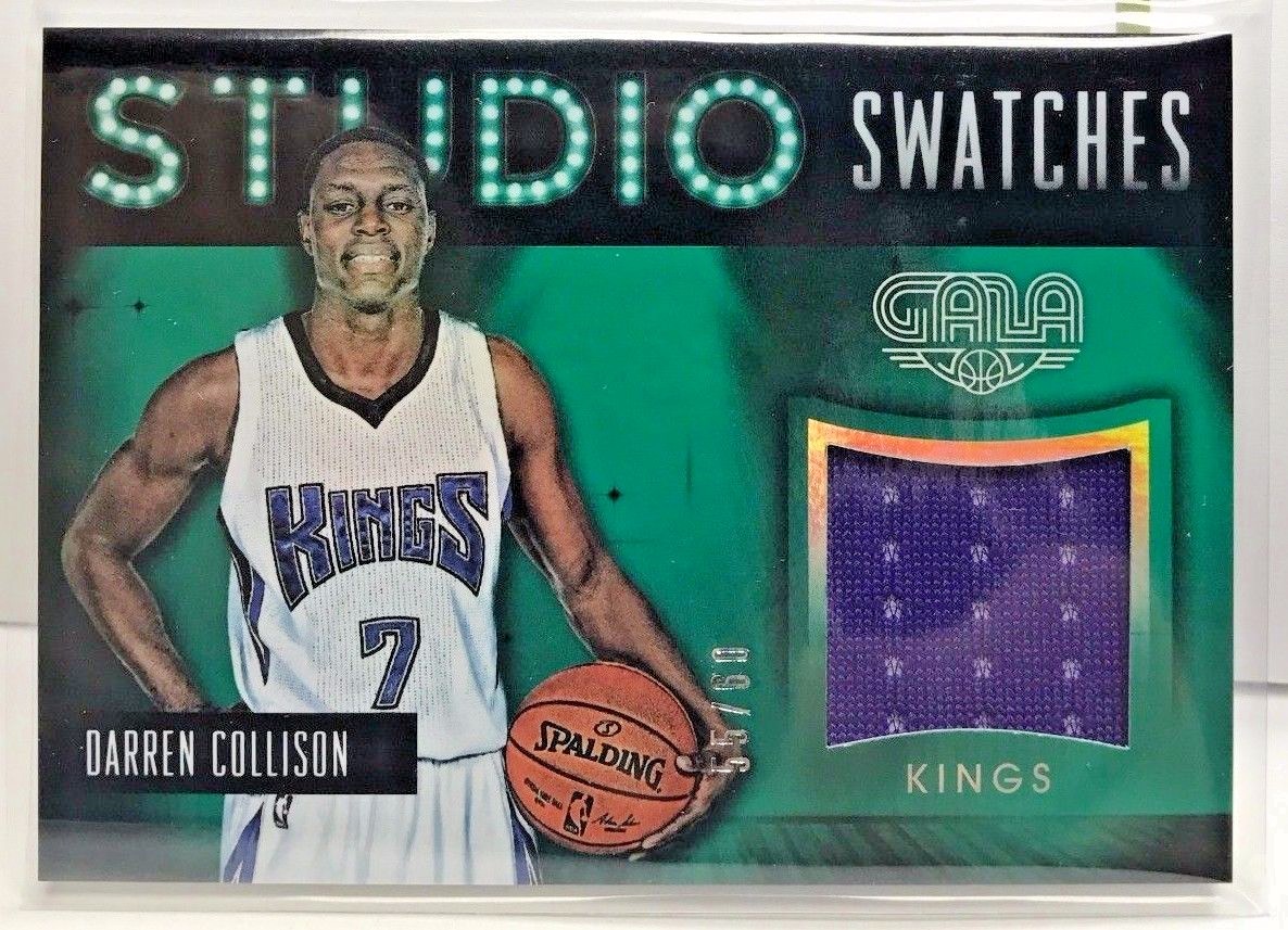 Darren Collison 2015-16 Panini GALA Studio Swatches GU Jersey #'d 55/60 ...