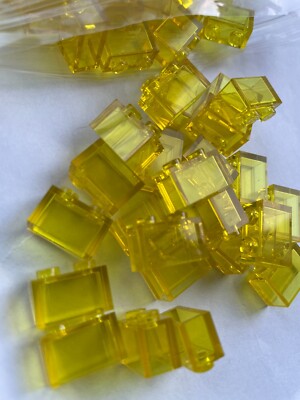 LEGO- NEW- #3004-1 x 2 BRICK-TRANS YELLOW-25 BRICKS | eBay