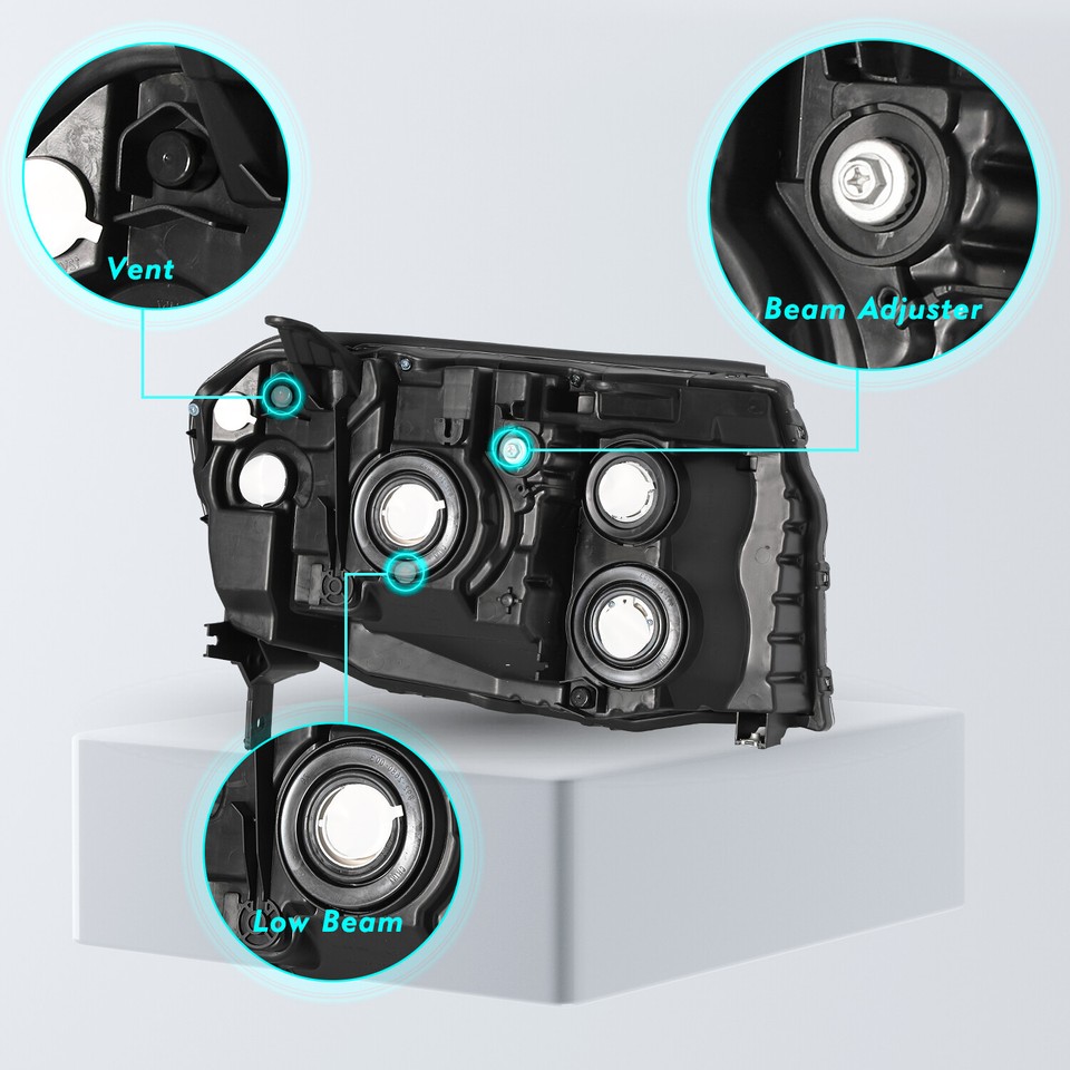 For 2009 2010 2011 Honda Pilot 4Dr Chrome Headlights Amber Corner ...