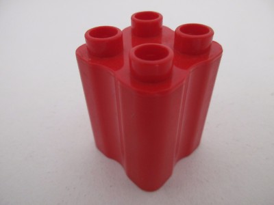 LEGO DUPLO 31061 - x1 Brique Brick 2x2x2 Cotés Dentelés - Red Rouge | eBay