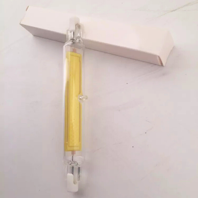 Dimmable R7s LED COB Light Bulb 78mm 118mm 12W 25W Glass + Ceramics T3 ...