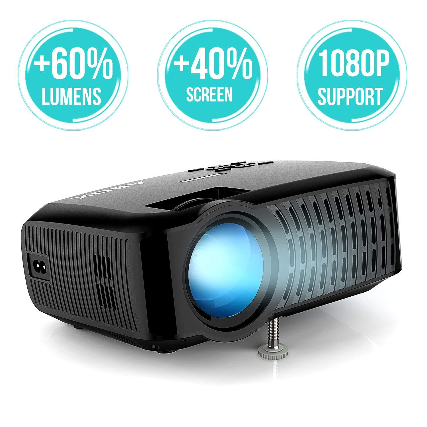 ABOX A2 3000 Lumens Home Theater Projector,1280 * 720P, 67-170 Inch ...
