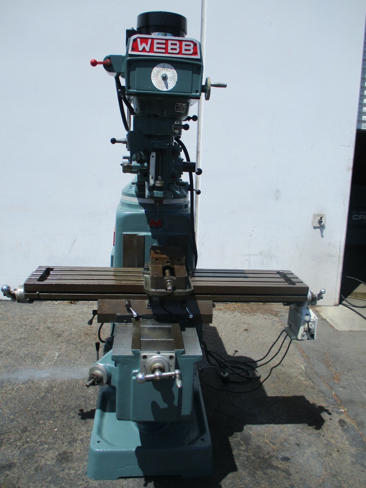 WEBB CHAMP VARIABLE SPEED" 10 X 50" MILLING MACHINE W/ CHROME WAYS NICE ...