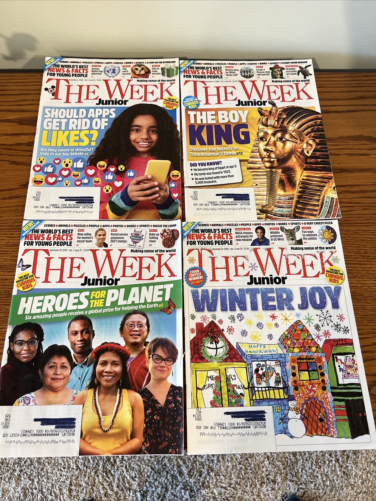 The Week Junior Magazine Set Of 4, Dec 2020 Issues — HTF | eBay