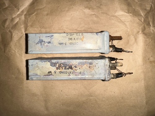 1 pair Western Electric D163137 0.5u .5MF 600V DC capacitors For 300B ...