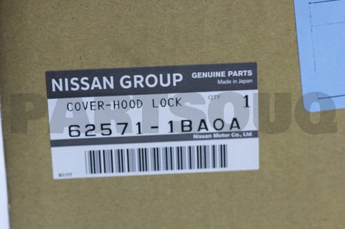 625711BA0A Genuine Nissan COVER-HOOD LOCK 62571-1BA0A | eBay