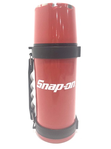 Vtg Snap-On Thermos Red 32 oz Hot & Cold Style Vacuum Bottle Used Dad ...