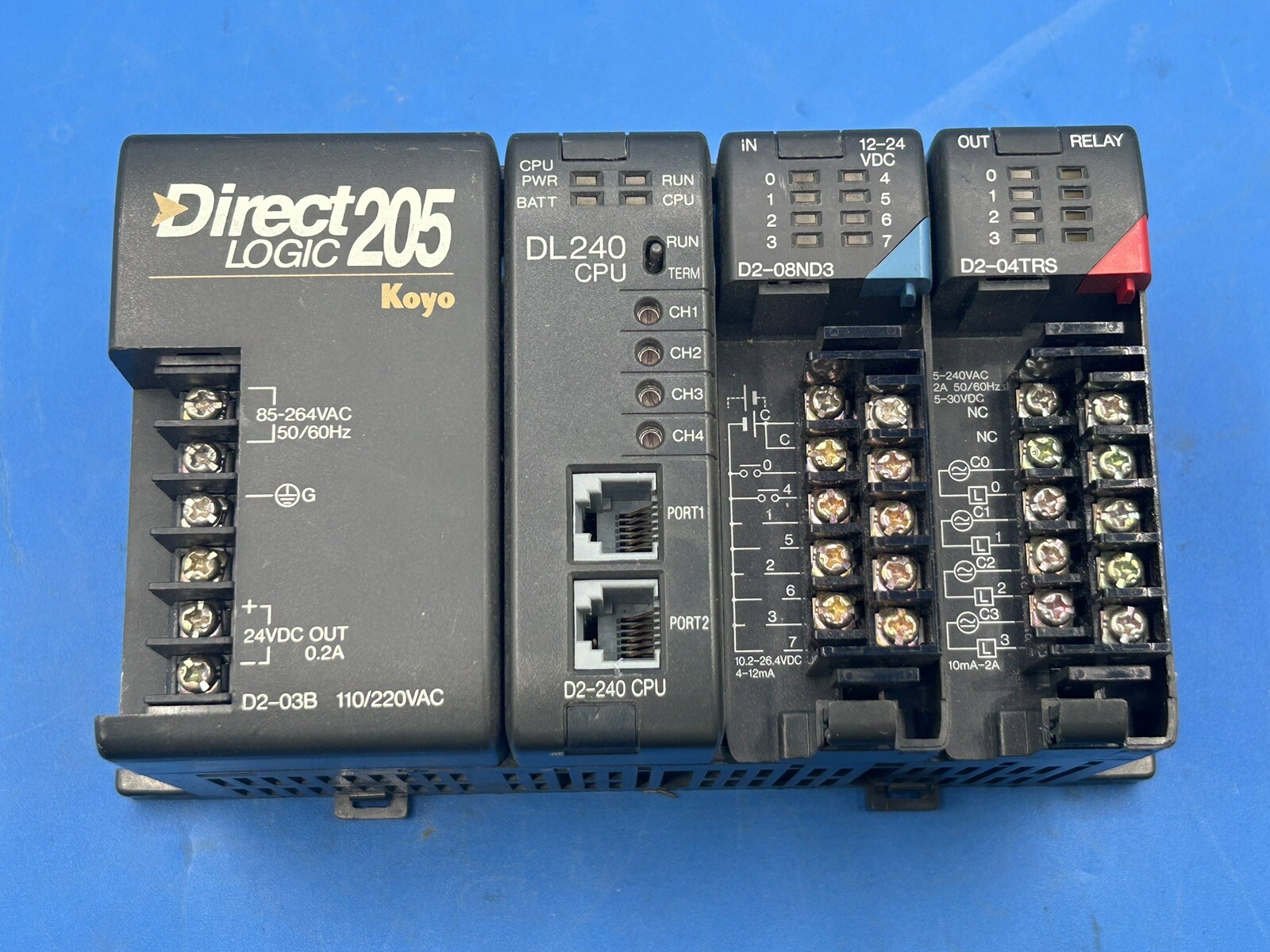 Koyo Direct Logic 205 /DL240 CPU /D2-08TR /D2-CTRINT | eBay
