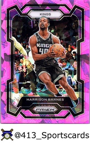 2023-24 Panini Prizm Harrison Barnes Pink Ice Sacramento Kings #221 | eBay