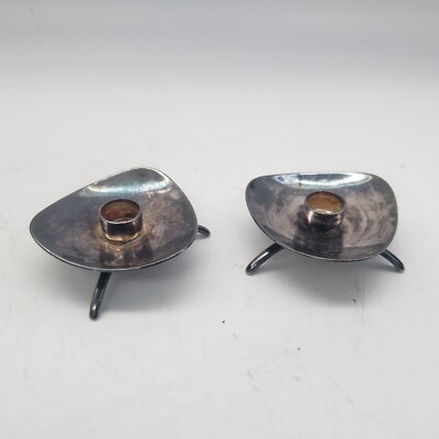Vintage Cohr Denmark ATLA Silverplated Mini Candle Holders set of 2 | eBay