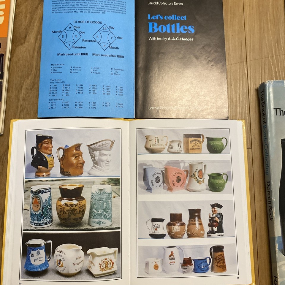 Job Lot Of 8 Bottle Collecting Books Ginger Beers,pub Jugs,stouts,quack ...