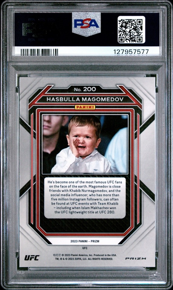 2023 PANINI PRIZM UFC ICE #200 HASBULLA MAGOMEDOV PSA 10 | eBay