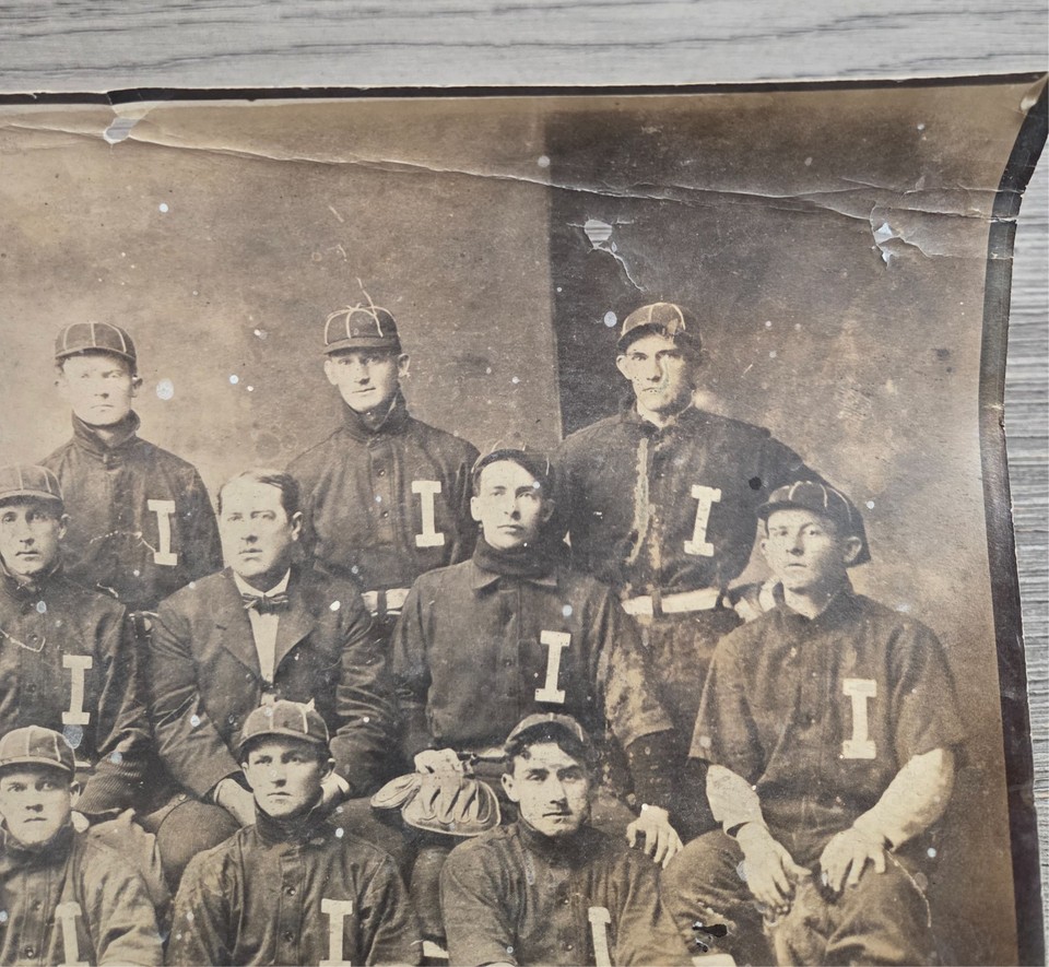 Late 1800s Early 1900s Baseball Original Team Photo - I on Jerseys ...
