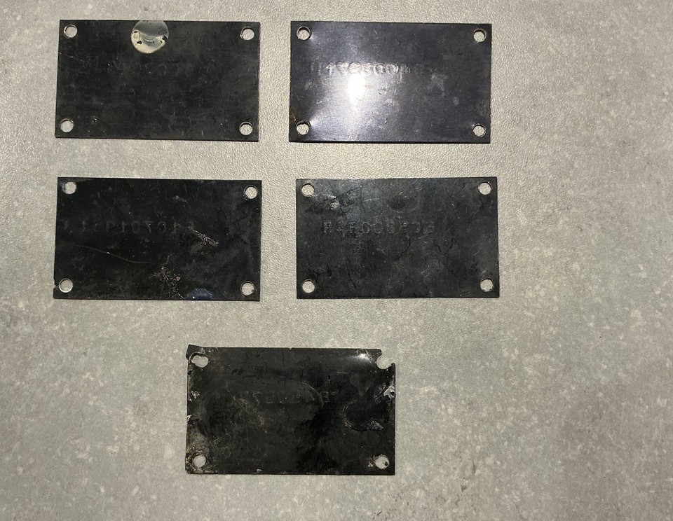 ROVER P4, P5 & P5B X 5 Original Chassis Plates | eBay Australia