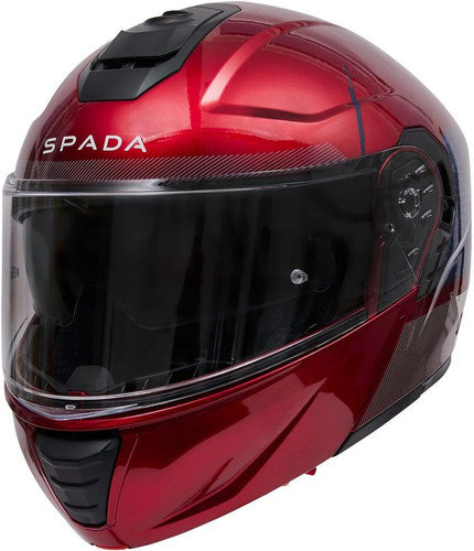 Spada Orion 2 Flip Up Motorcycle Motorbike Touring Helmet - Allure Red ...