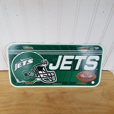 Vintage New York Jets Plastic License Plate, Made In USA! | eBay