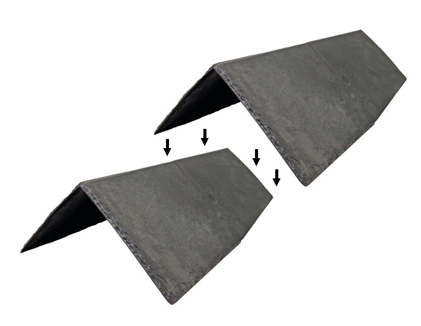 Tapco Plastic Ridge Tiles Roof Ridge Capping Slate Roof Tiles Synthetic ...
