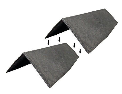 Tapco Plastic Ridge Tiles Roof Ridge Capping Slate Roof Tiles Synthetic ...