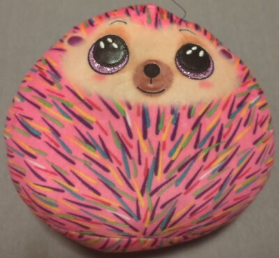 TY Squish Pink Hedgehog Pillow Beanies Big 14" Hildee Hard To F NWT | eBay