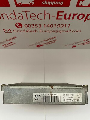 HONDA ACCORD ECU 37820-RBA-G01 2LITRE 03-05 MANUAL PREFACLIFT MODEL RHD ...