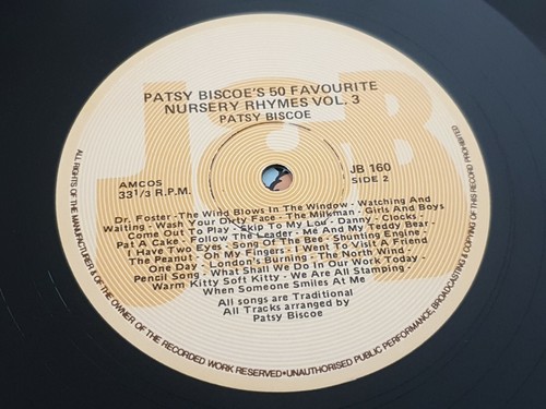 PATSY BISCOE - '50 Favourite Nursery Rhymes Vol.Three' 12" Vinyl LP ...
