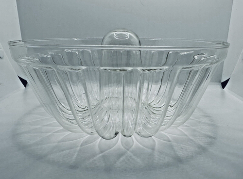 JENAER GLASS Clear Jello /Bundt 10 Cup Glass Mold 9 3/4” | eBay