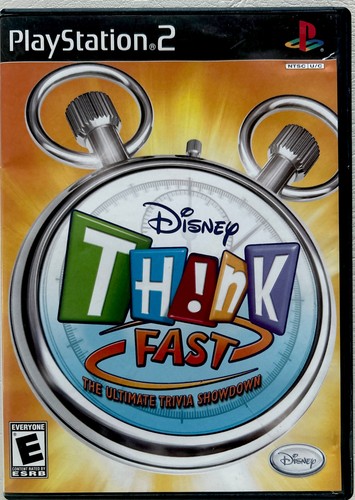 Disney Think Fast Sony PlayStation 2 PS2 Complete W/ Manual / no buzzer ...