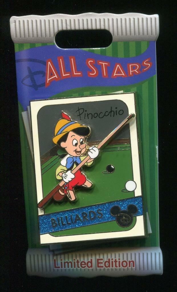 Trading Cards Pin of the Month Pinocchio Billiards LE Disney Pin 138983 ...