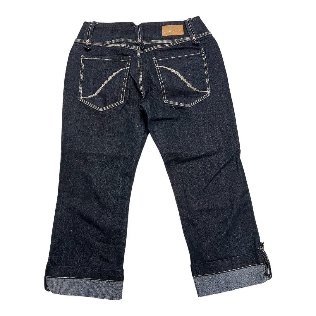 Grane Womens Low Rise Cuffed Capri Stretch Dark Blue Jeans Size 3 ...