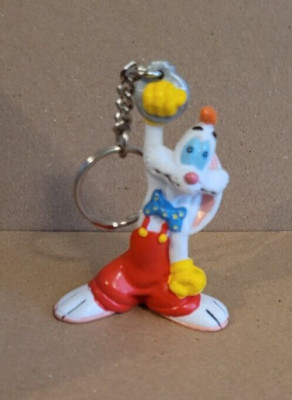 DISNEY Who Framed ROGER RABBIT Handcuffs KEYCHAIN Vintage 2.75" PVC ...
