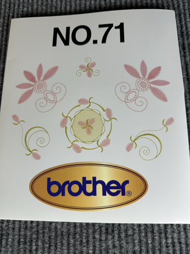 Brother Embroidery Card #71 Floral | eBay