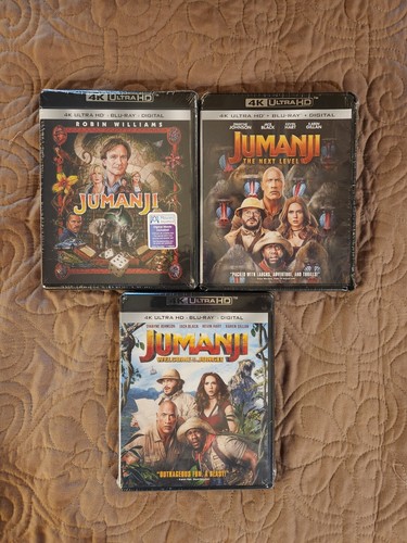 Jumanji 3 Movie Collection 4K ULTRA HD BLU-RAY COMBO read Description ...