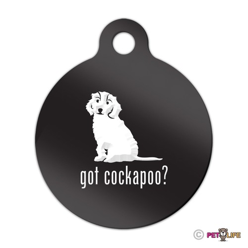 Got Cockapoo Engraved Keychain Round Tag w/tab cockerpoo spoodle Many ...
