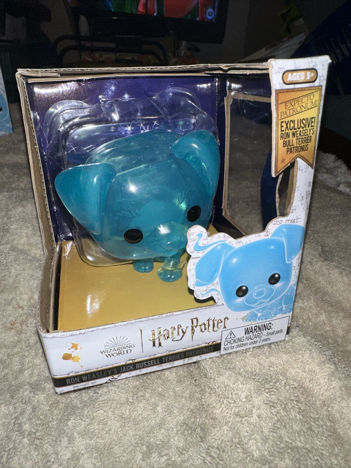 Ron Weasley Jack Russell Terrier Patronus Metallic Figure - Wizarding ...